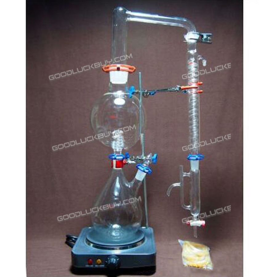 Glass Essential Oil Steam Distilling Apparatus Hydrosol Distillation ...